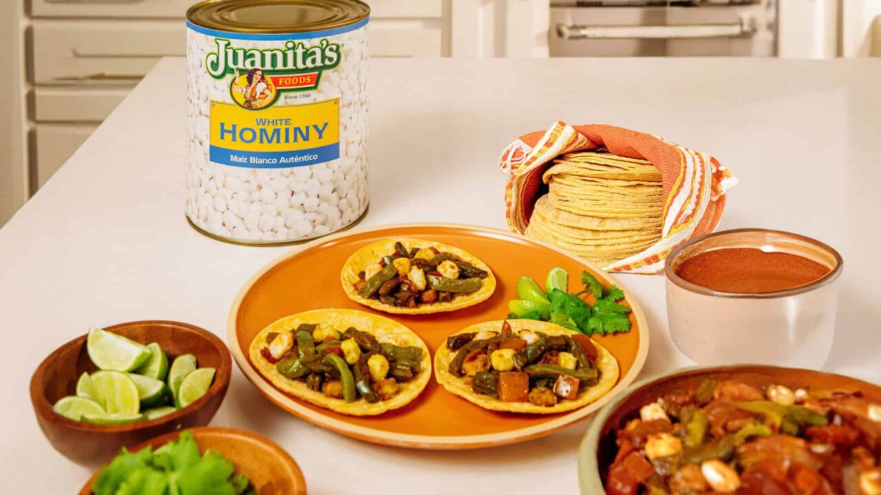 Hominy & Nopales Tacos | Juanita's Foods