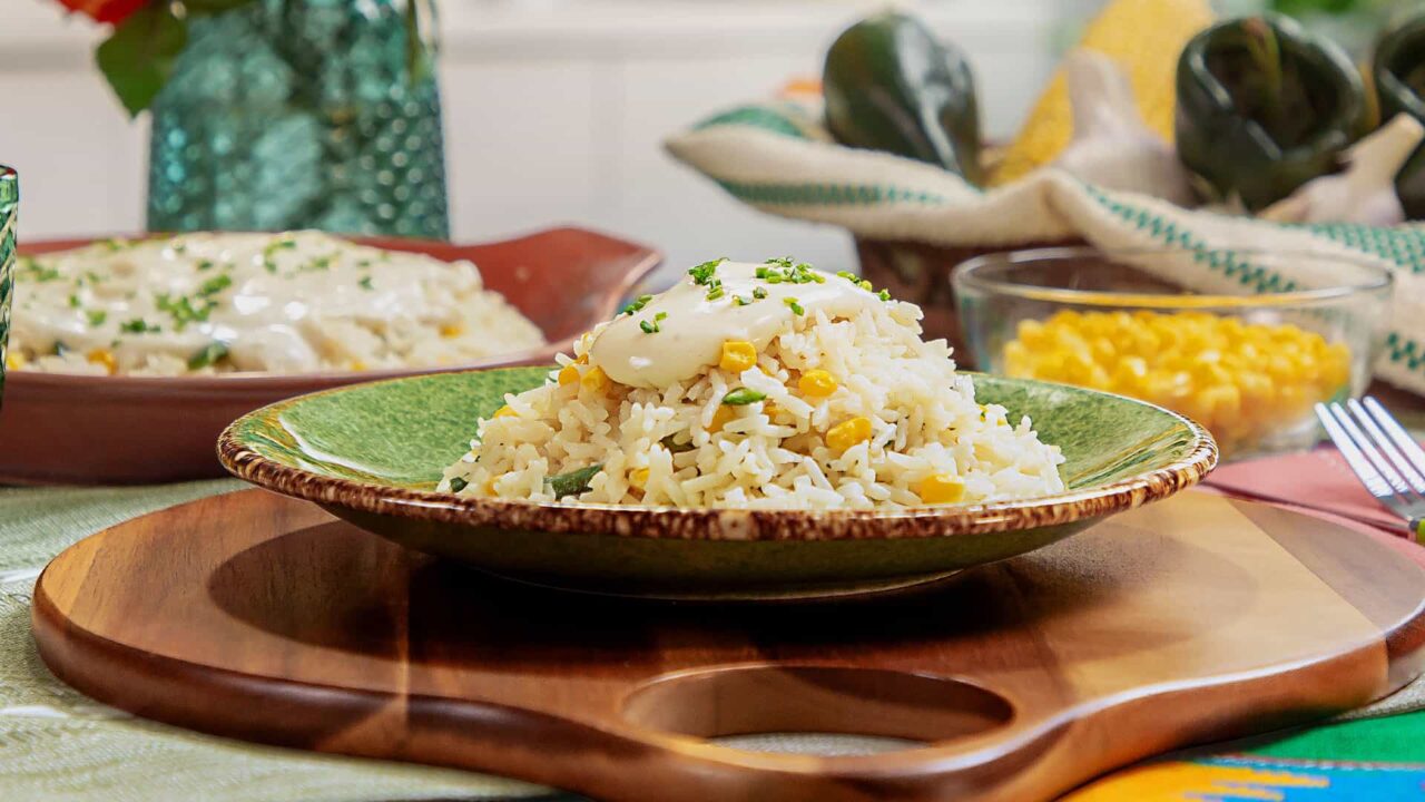 Poblano Rice with Corn | Juanita's Foods